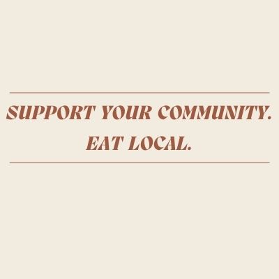 Support Your Community - Eat Local! Try These Three Venues Near You. | AGFG