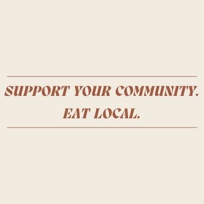 Support Your Community - Eat Local! Try These Three Venues Near You. | AGFG