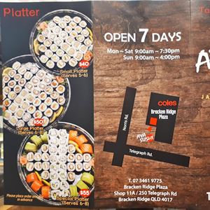 Aya sushi, Bracken Ridge - Japanese Restaurant Menu, Phone, Reviews | AGFG